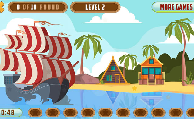 Jouer à Pirate Ships Hidden - Jeux gratuits en ligne avec Jeux.org